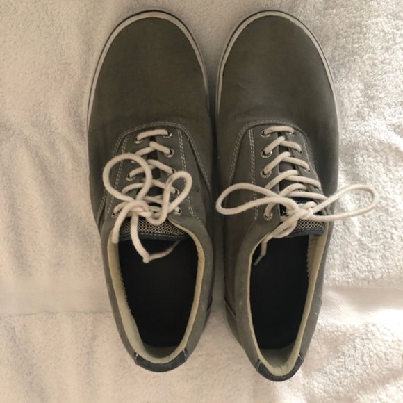 Sperry | Shoes | Mens Sperry Gray Canvas Sneakers | Poshmark